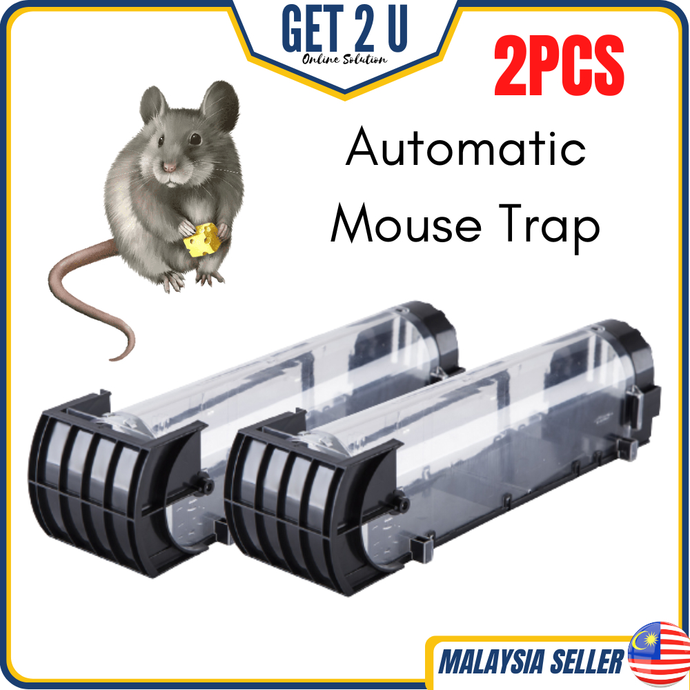 Mouse Trap 2PCS Automatic Rats Trap Reusable Rat Mouse Killer Trap ...