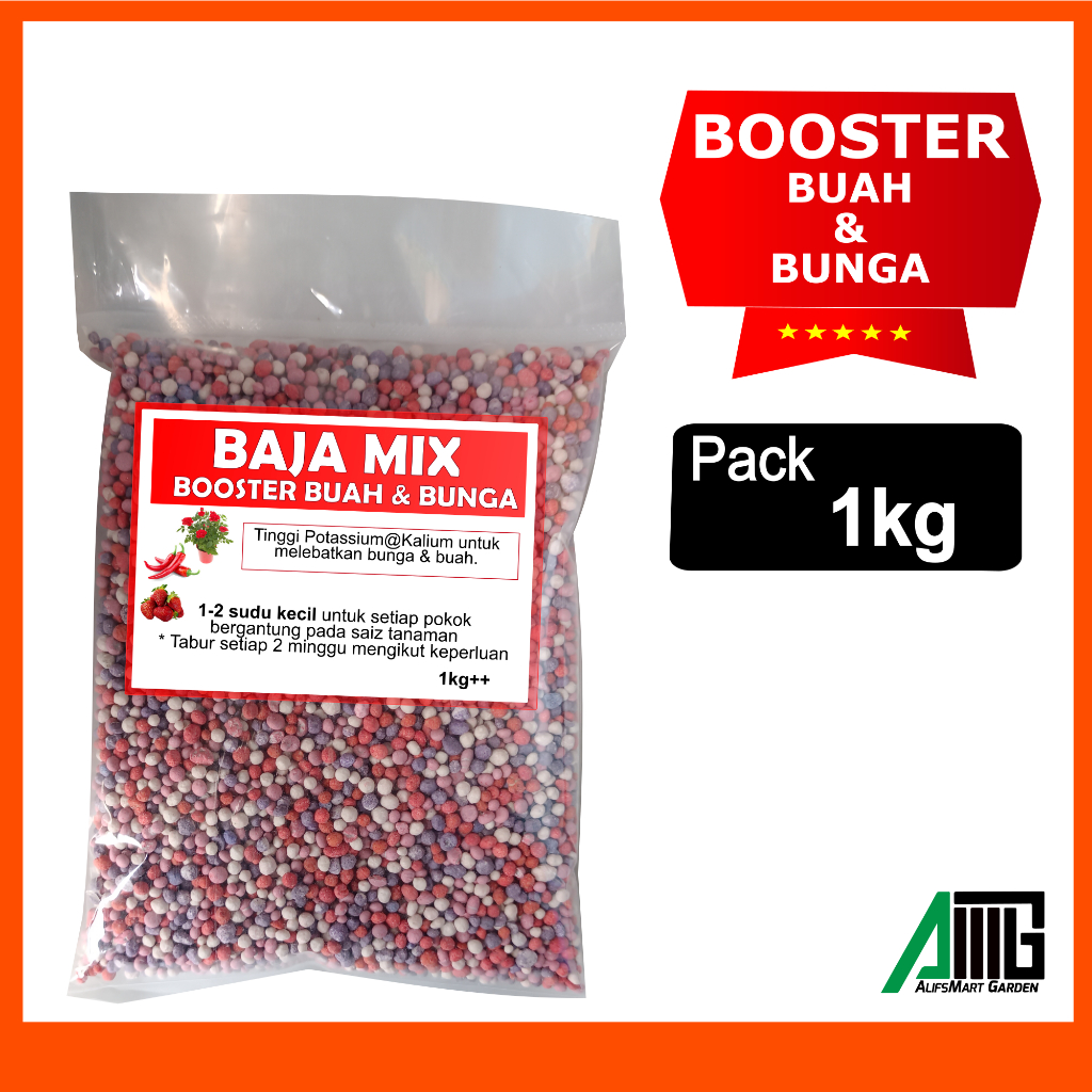 (1KG) BAJA MIX BUAH BUNGA Booster Baja Ransang Pembentukan Bunga ...