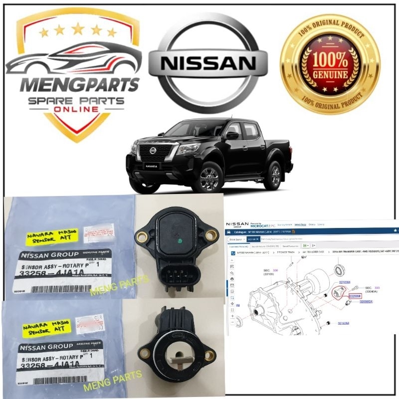 ORIGINAL NISSAN NAVARA D23 NP300 AUTO GEAR BOX SWITCH , SENSOR ASSY ...