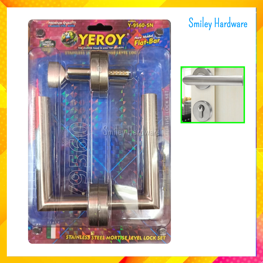 [100% ORIGINAL] YEROY Premium Quality Stainless Steel Mortise Lever ...