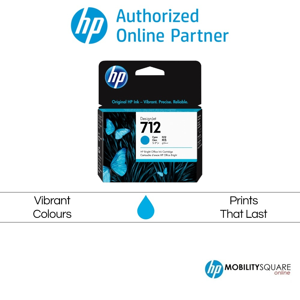 HP 712 Color Single / 3-Pack DesignJet Ink Cartridge 3ED67A/3ED68A ...