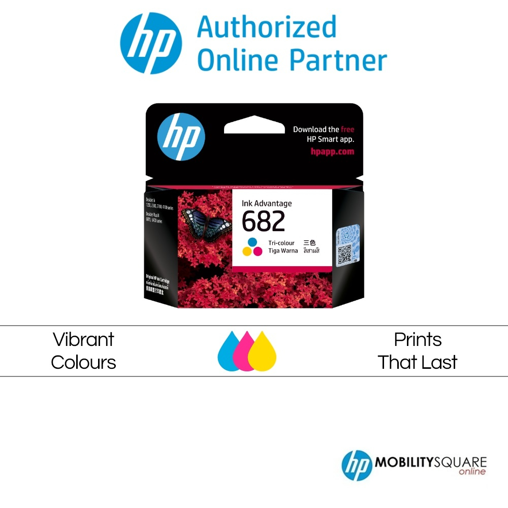 HP 682 Original Ink Advantage Cartridge | Shopee Malaysia