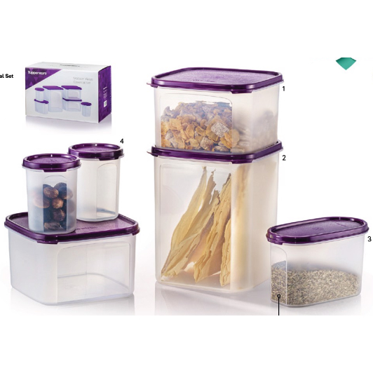 🔥READY STOCK🔥 Tupperware Modular Mates Essential Set (8pcs) with Gift ...