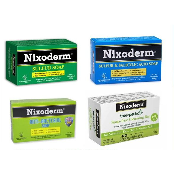 Nixoderm Sulfur Soap for Eczema, Acne Nixoderm Anti-Bacterial Soap ...