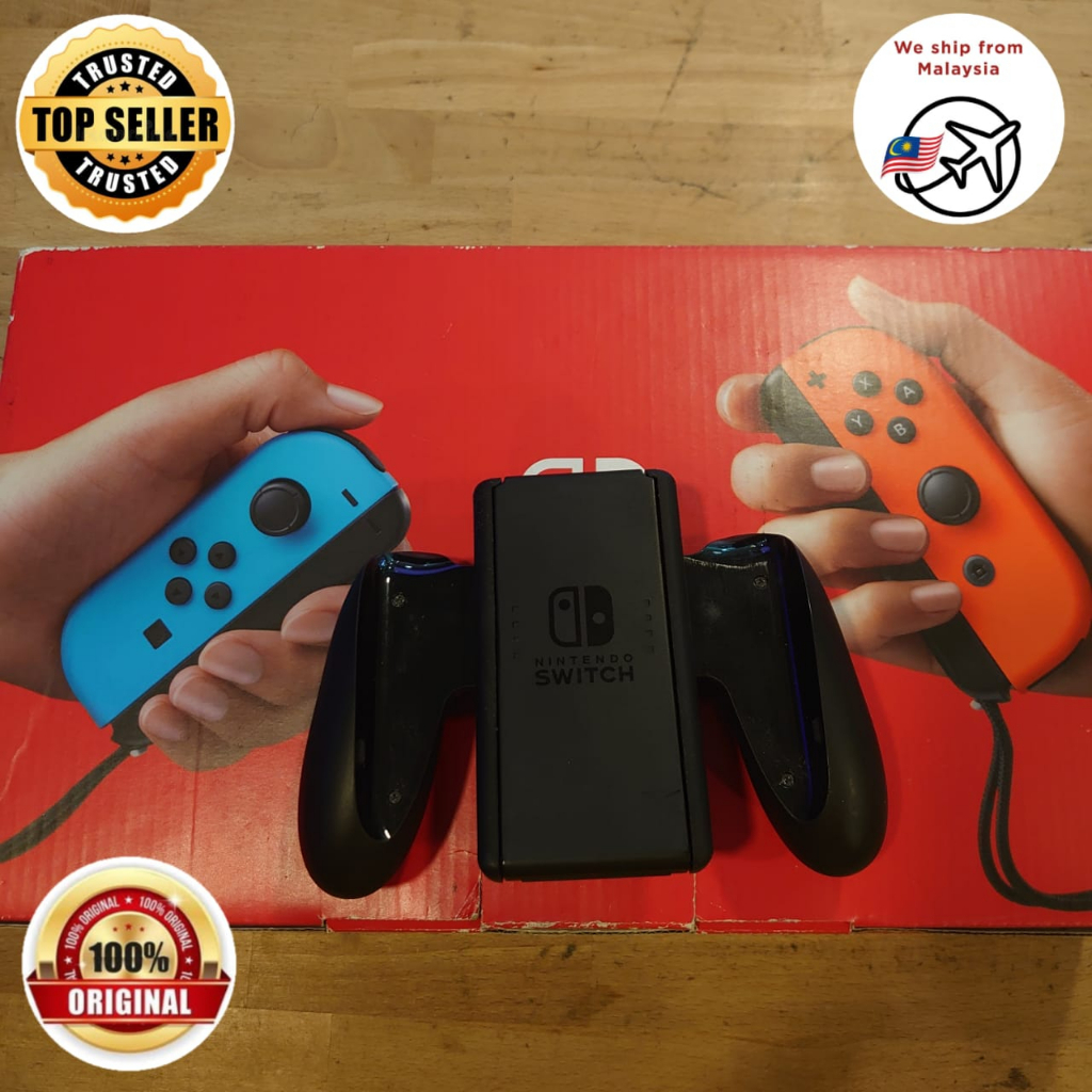 NINTENDO SWITCH JOY-CON HANDLE GRIP CONTROLLER joycon 100% ORIGINAL ...