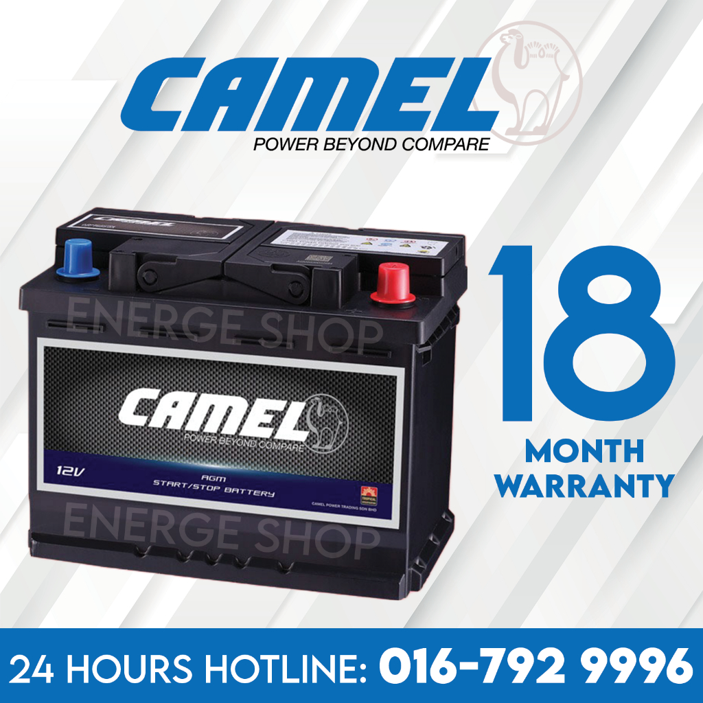 [ Free Installation ] CAMEL AGM DIN100L | DIN100 | LN5 | Car Battery Audi BMW Mercedes Benz ...