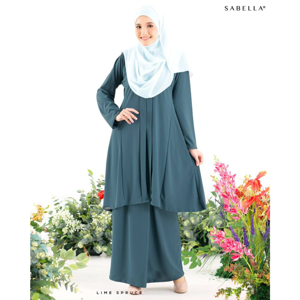 Rania Kebaya | Sabella Kurung Tanpa Gosok | Ironless Plain kebaya labuh ...