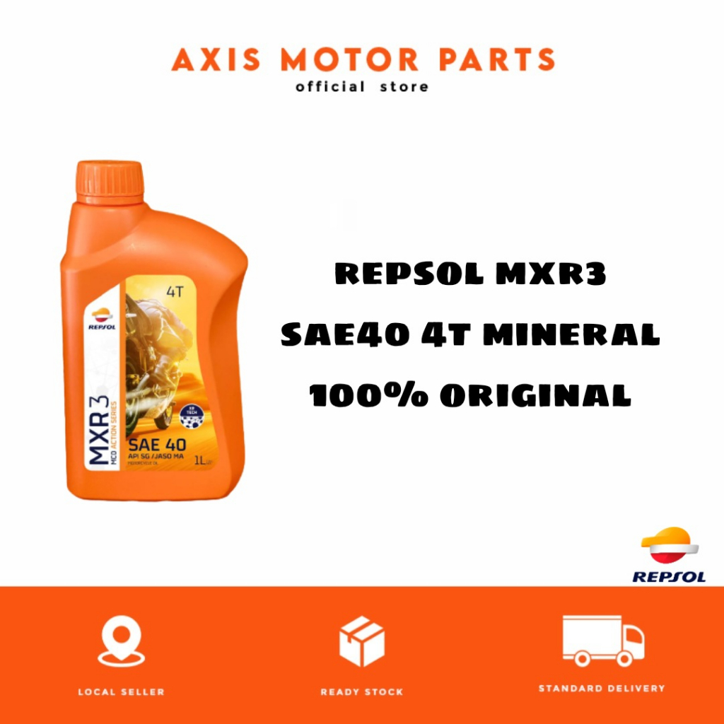 REPSOL MXR3 SAE40 4T MINERAL 100% ORIGINAL | Shopee Malaysia