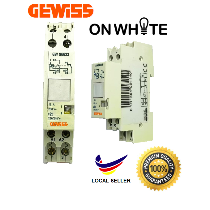 100% ORIGINAL GEWISS LATCHING RELAYS - 16A/ HAGER IMPULSE RELAY EPN515 ...
