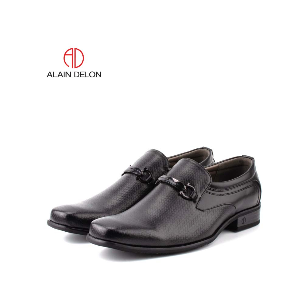 ALAIN DELON Men's PU Leather Business Shoes - Black 202216-BE2E-1P ...
