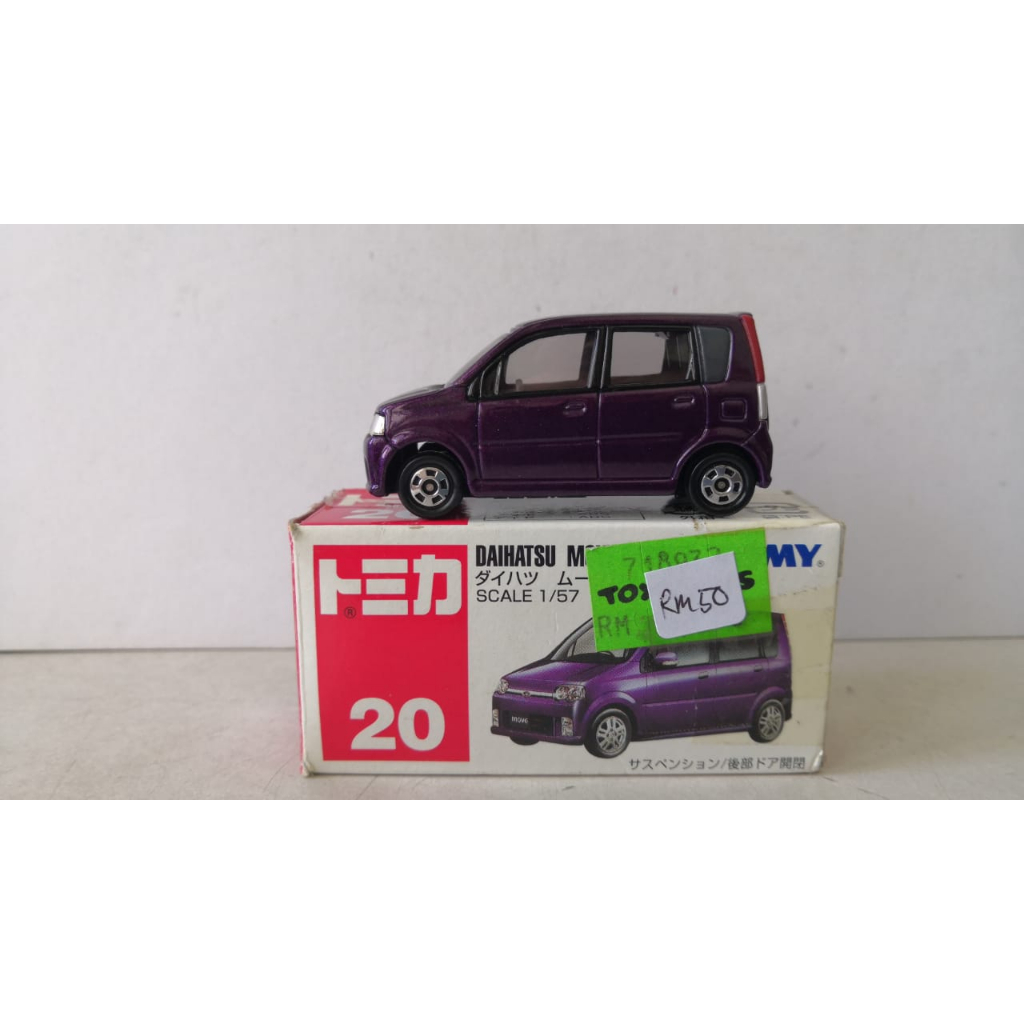 TOMICA 20 DAIHATSU MOVE CUSTOM | Shopee Malaysia