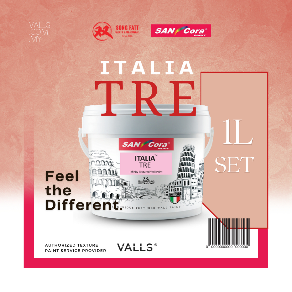 SANCORA Italia TRE (All Colours) 1L Set (Finish/Primer) Suzuka/SMO/SMM ...