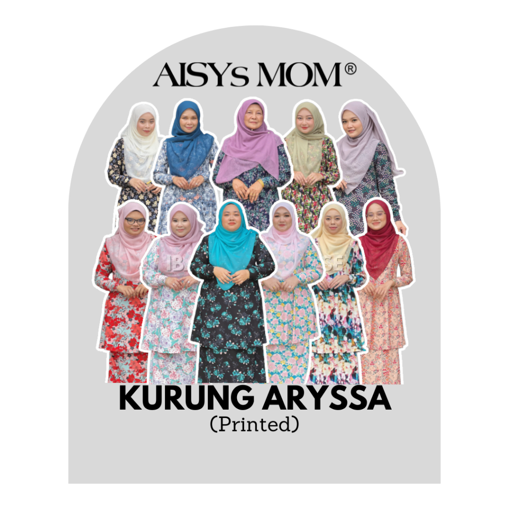IBAbeauty | AISYs MOM | Kurung Aryssa Printed (XXS XS S M) Collection ...