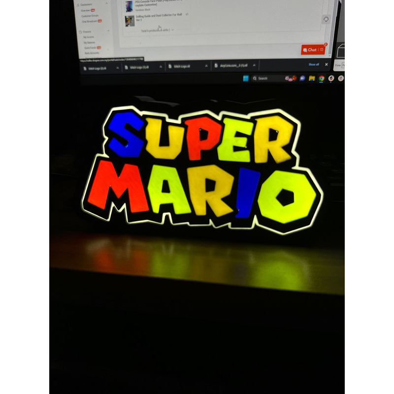 Super Mario USB LED Lamp (New Version) Light Box | Shopee Malaysia