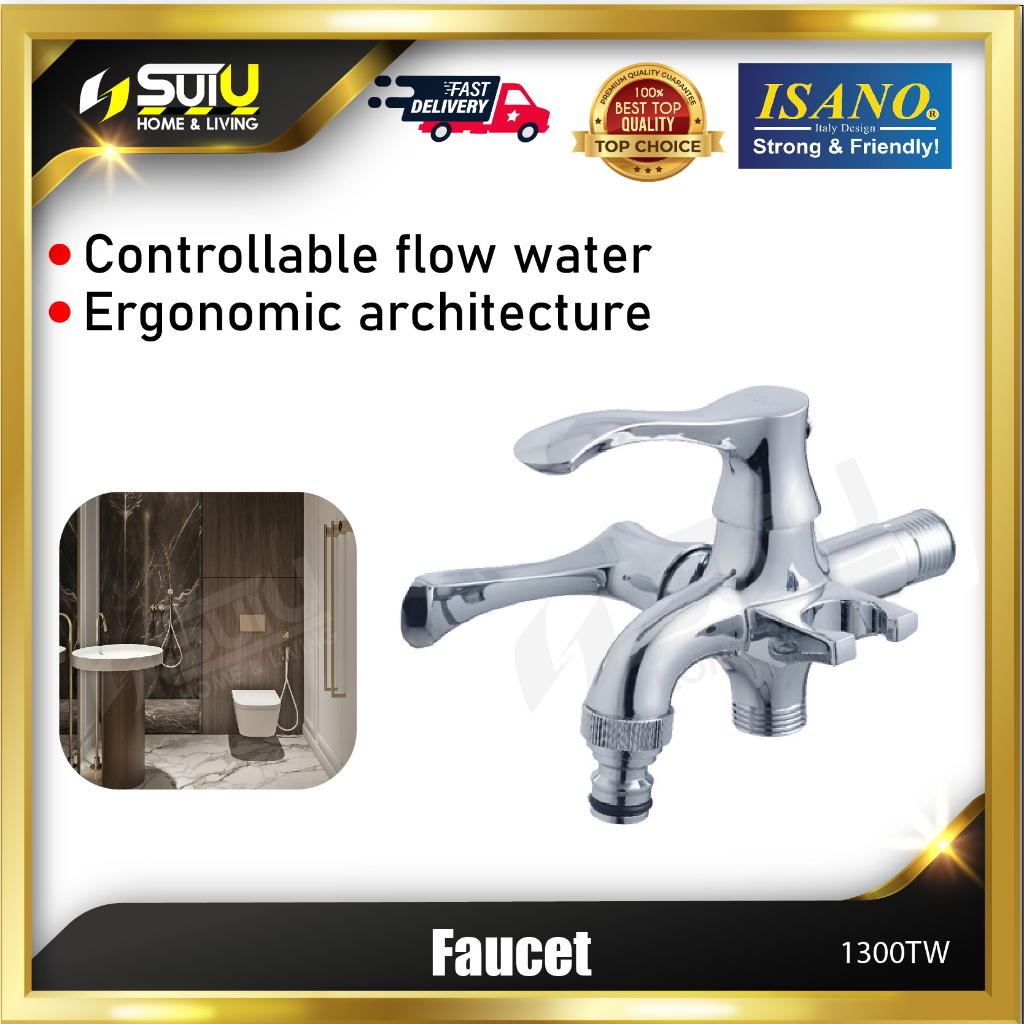 ISANO 1300TW Wall Type Two Way Tap / Faucet | Shopee Malaysia