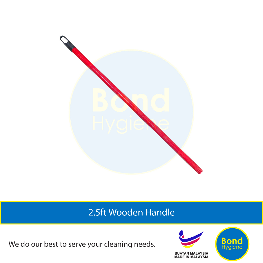 2.5ft. Wooden Handle with Screw Head / FOR BROOM USE | Shopee Malaysia