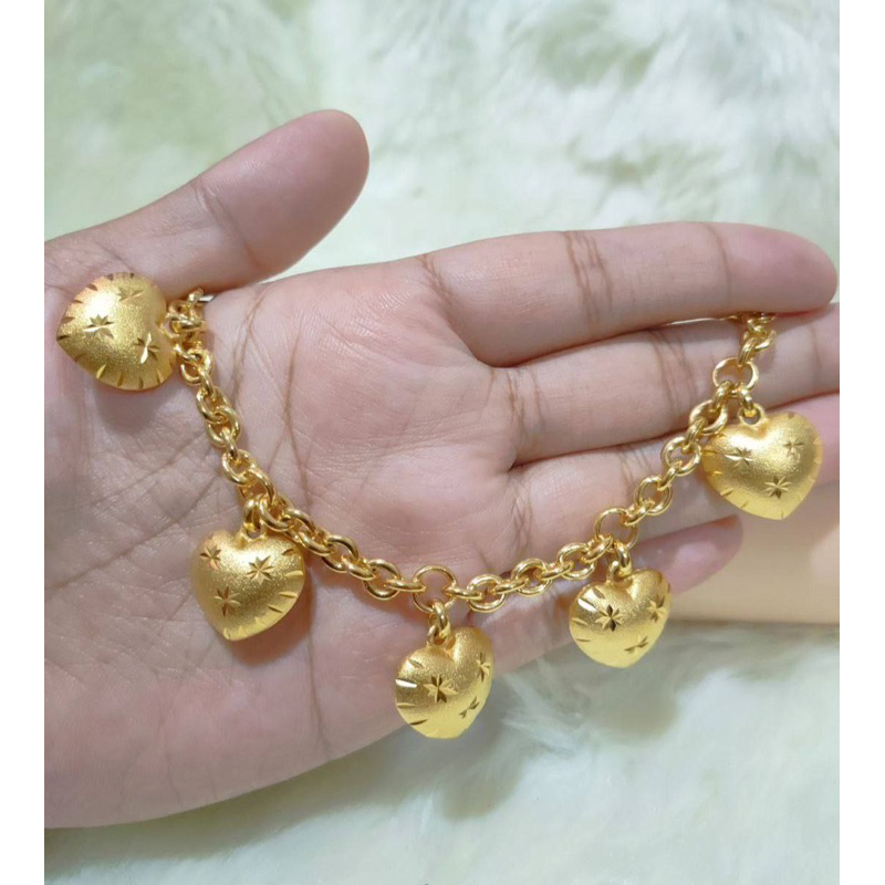 🔥🔥RANTAI TANGAN LOVE GEMUK EMAS GELANG TANGAN LOVE GEMUK EMAS EMAS ...