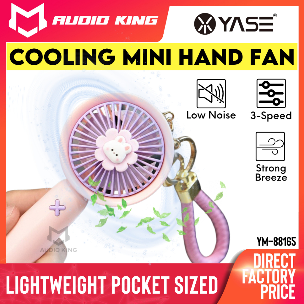 YASE Mini Rechargeable Portable Cooling Travel Hand Held Baby Fan USB ...