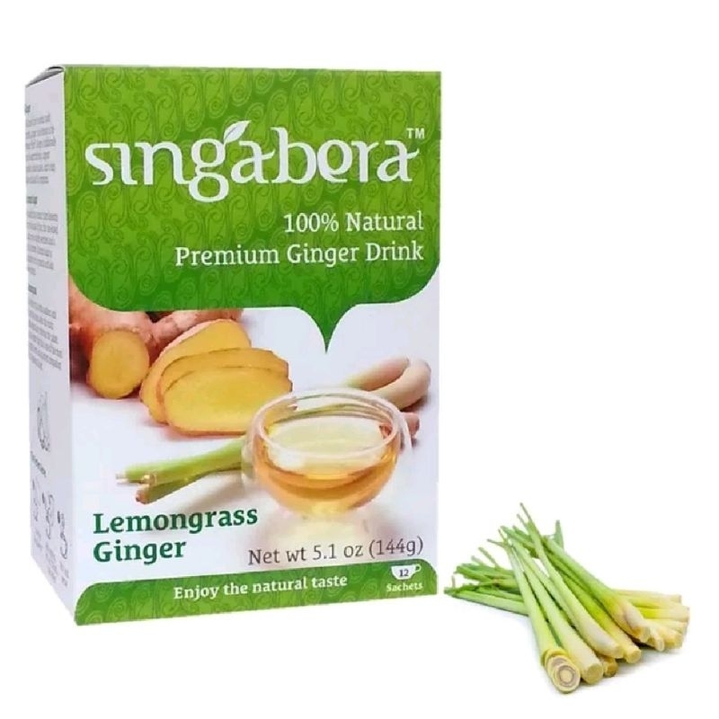 Singabera 100% Natural Premium Lemongrass Ginger Drink 12g x 12sachets ...