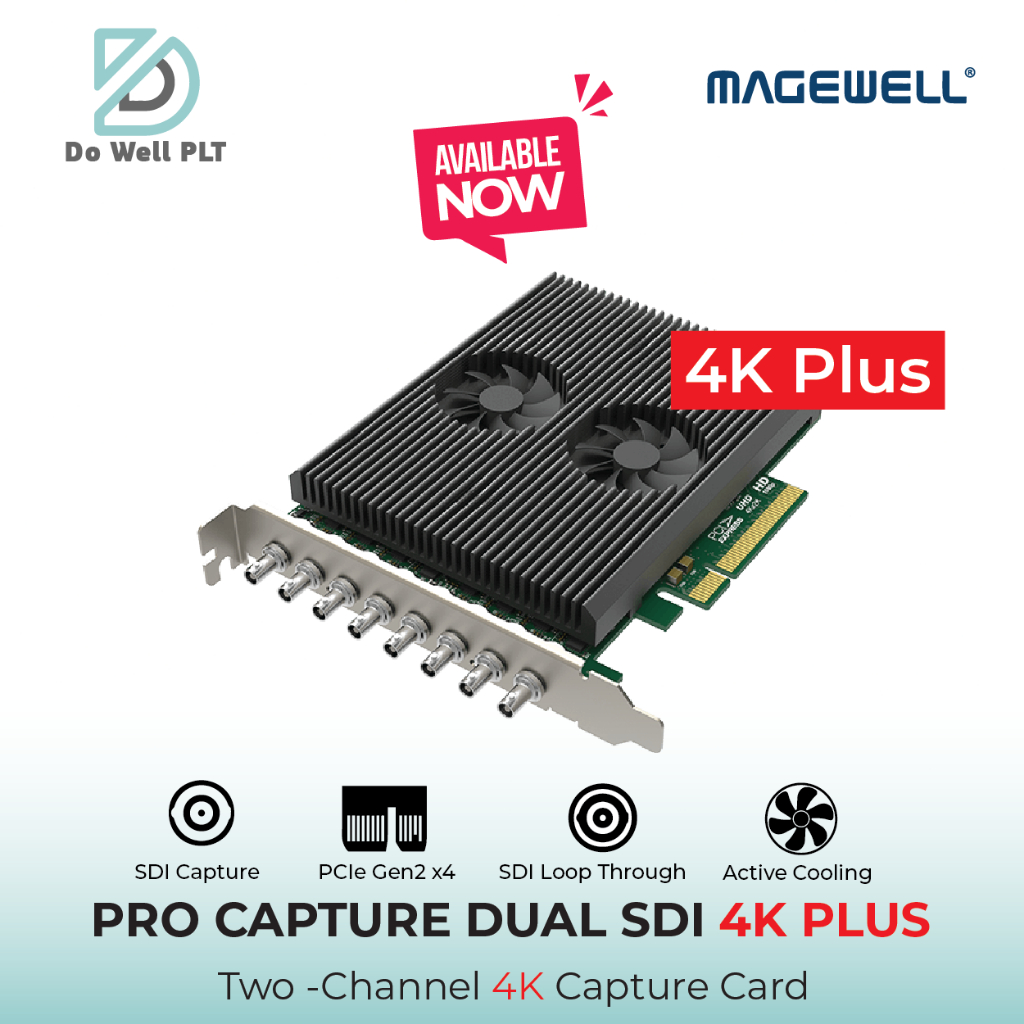 Magewell Pro Capture Dual SDI 4K Plus (Dual Channel) | Shopee Malaysia