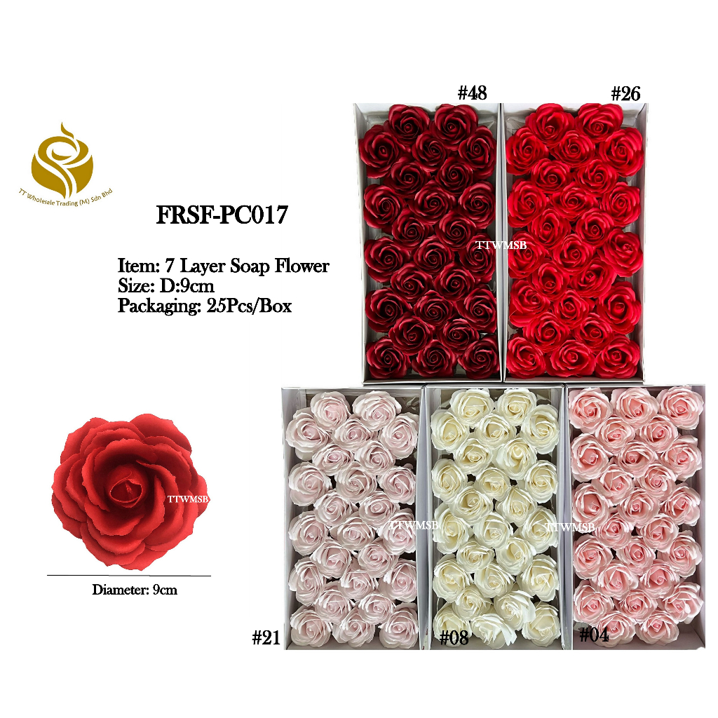 Soap Flower - Roses 7 layer (Malaysia Ready Stock)(FRSF-PC017) | Shopee ...