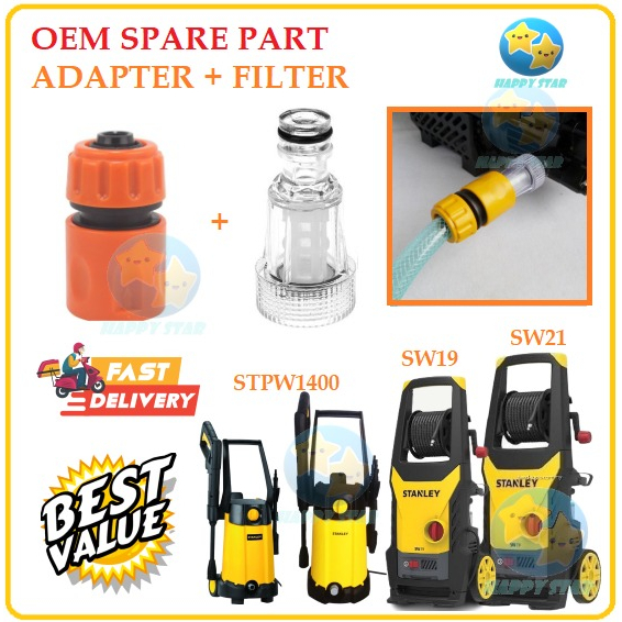 OEM ADAPTOR FILTER SPARE PART STANLEY STPW1400 SW19 SW21 WATERJET HIGH ...