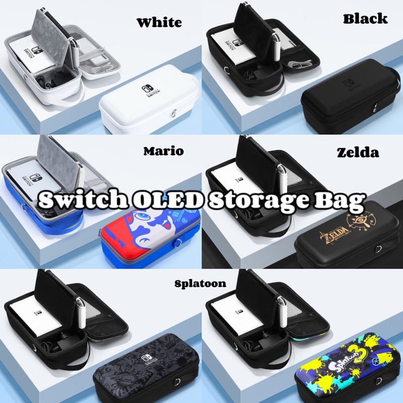 Nintendo Switch Oled Storage Bag Travel Hard Case Portable Bag Handle ...