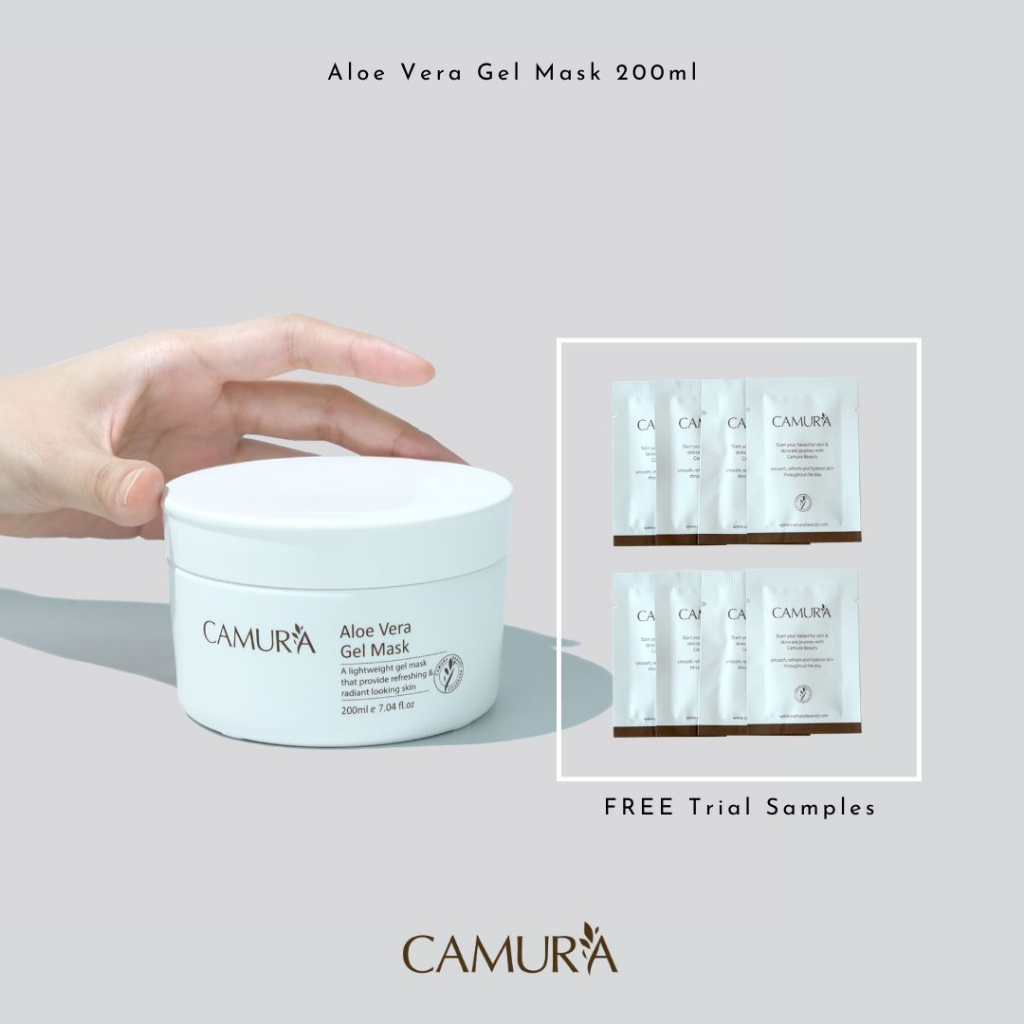 CAMURA Aloe Vera Gel Mask (200ml) + Hydro Gel (30ml) / Essensity Serum ...