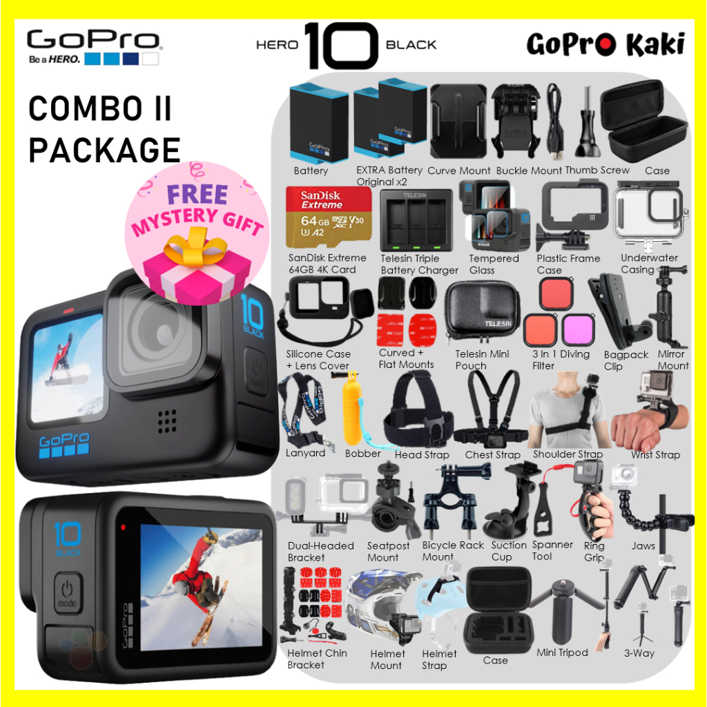 GoPro HERO10 / HERO 10 Black 5K60FPS 12MP Action Camera ( GoPro ...