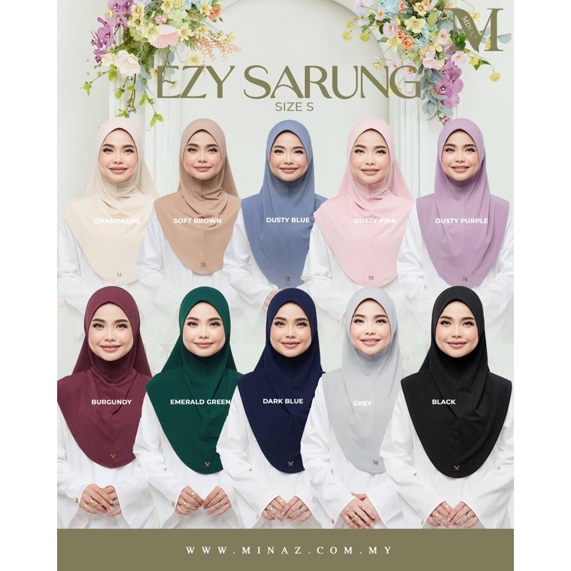 READY STOCK ‼️ Tudung Ezy Sarung Minaz Hijab 2023 ORIGINAL HQ / TUDUNG ...