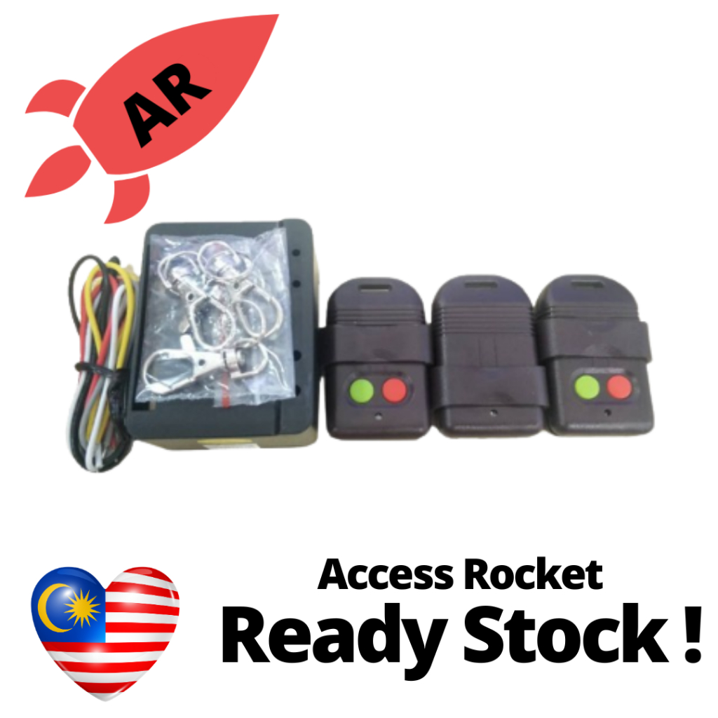 remote control 433/330 mhz set 3 remote keychain for door access, alarm ...