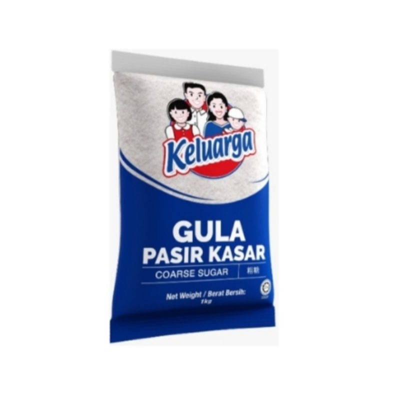 GULA PASIR KASAR CAP KELUARGA 1KG | Shopee Malaysia