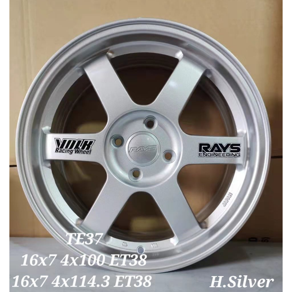 VOLK Rays Wheel TE37 Made In Thailand Flow Forming Wheel deisgn Light ...