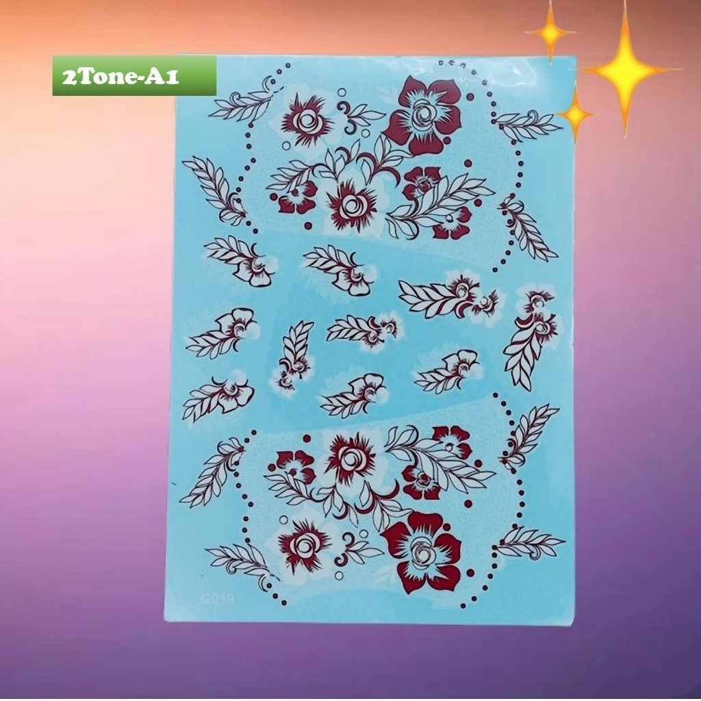 INAI 3D Pelekat HENNA Sticker inai viral Segera Pelekat Pengantin Inai ...