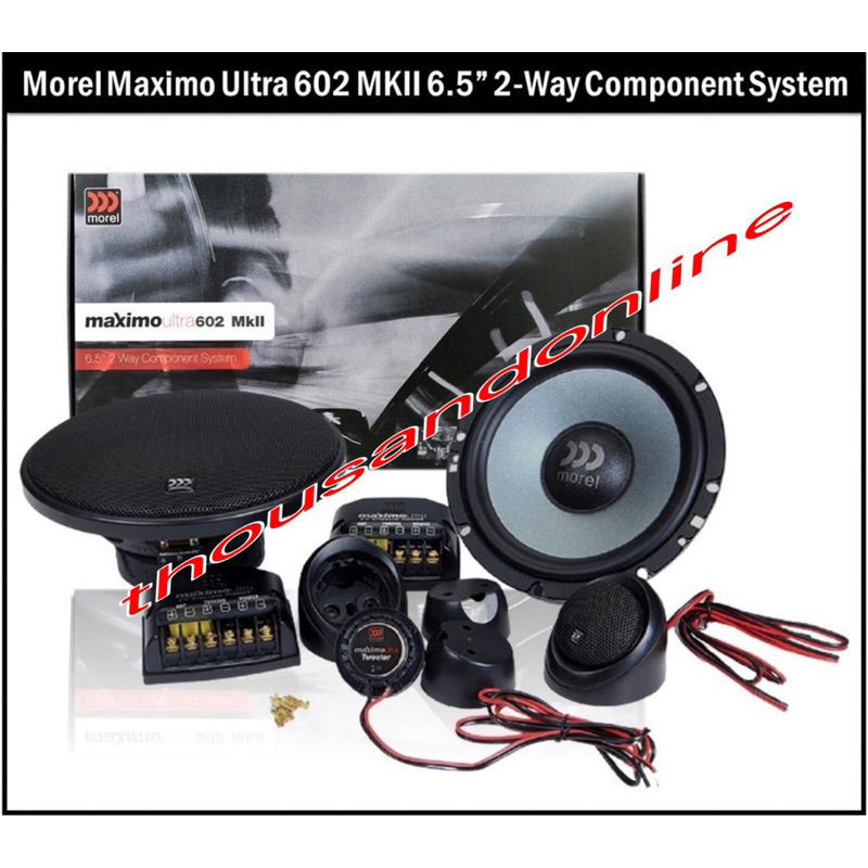 MOREL Maximo Ultra MKII 602 6.5 Inch 2 Way Component Set Speaker ...