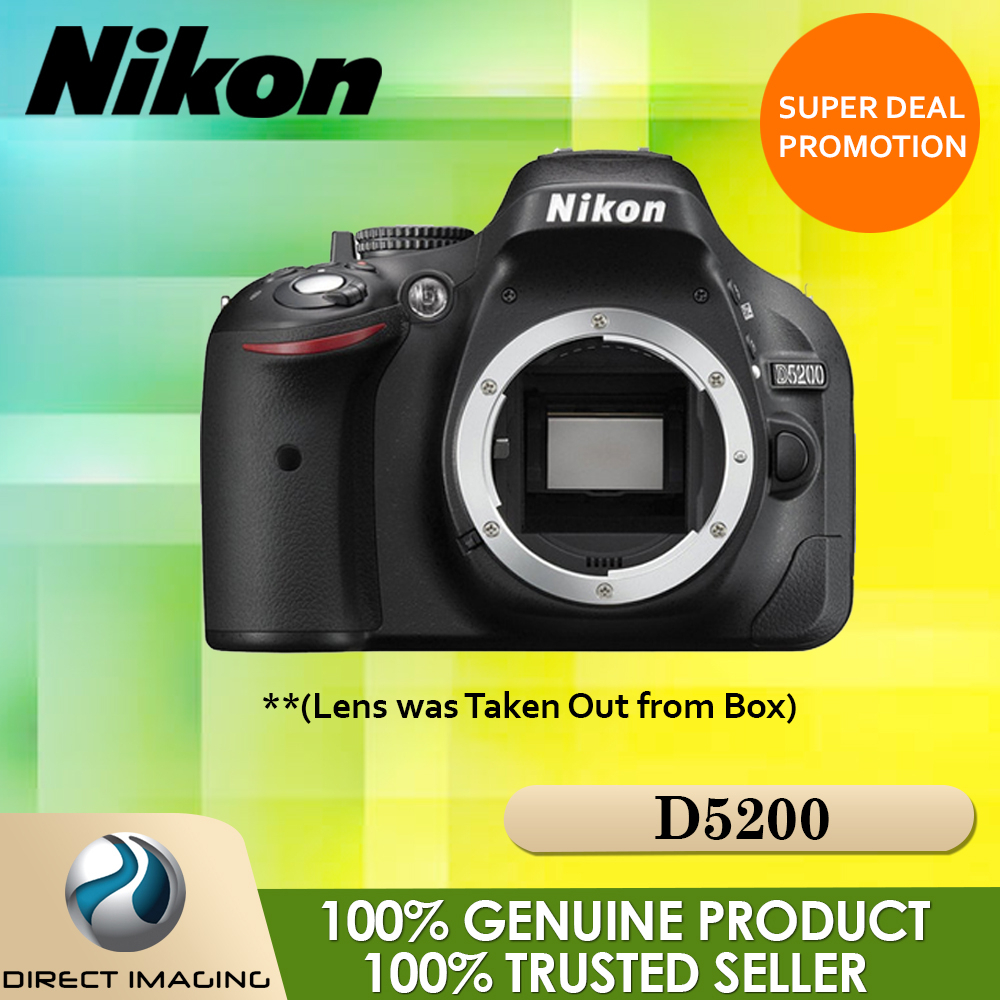 Nikon D5200 DSLR Camera Body Only (Lens was Taken Out from Box ...