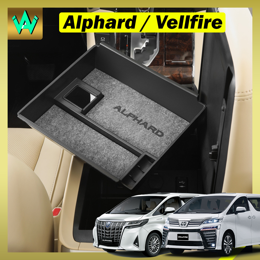 Toyota Alphard Vellfire Armrest Storage Box Tray Organiser 2015 2021 ...
