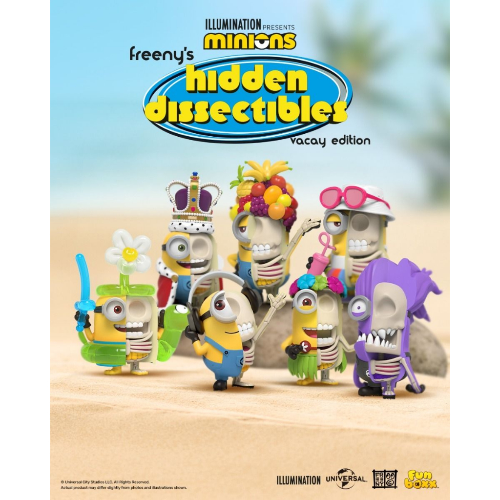 FREENY'S HIDDEN DISSECTIBLES MINIONS SERIES 01 - VACAY EDITION 正品现货 ...