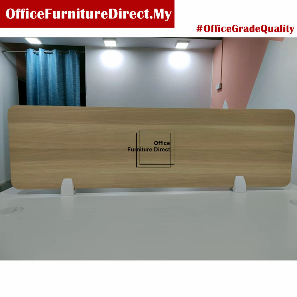 Partition Divider Panel For Office Table - Wooden Panel with White ...
