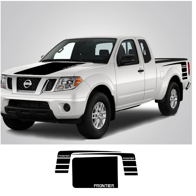 Pickup Hood Decor Sticker Car Trunk Bed Side Stickers For Nissan ...