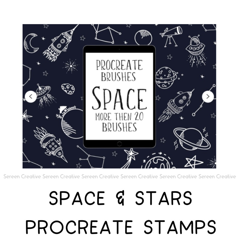 P542 Space & Stars Stamps Set for Procreate | Shopee Malaysia