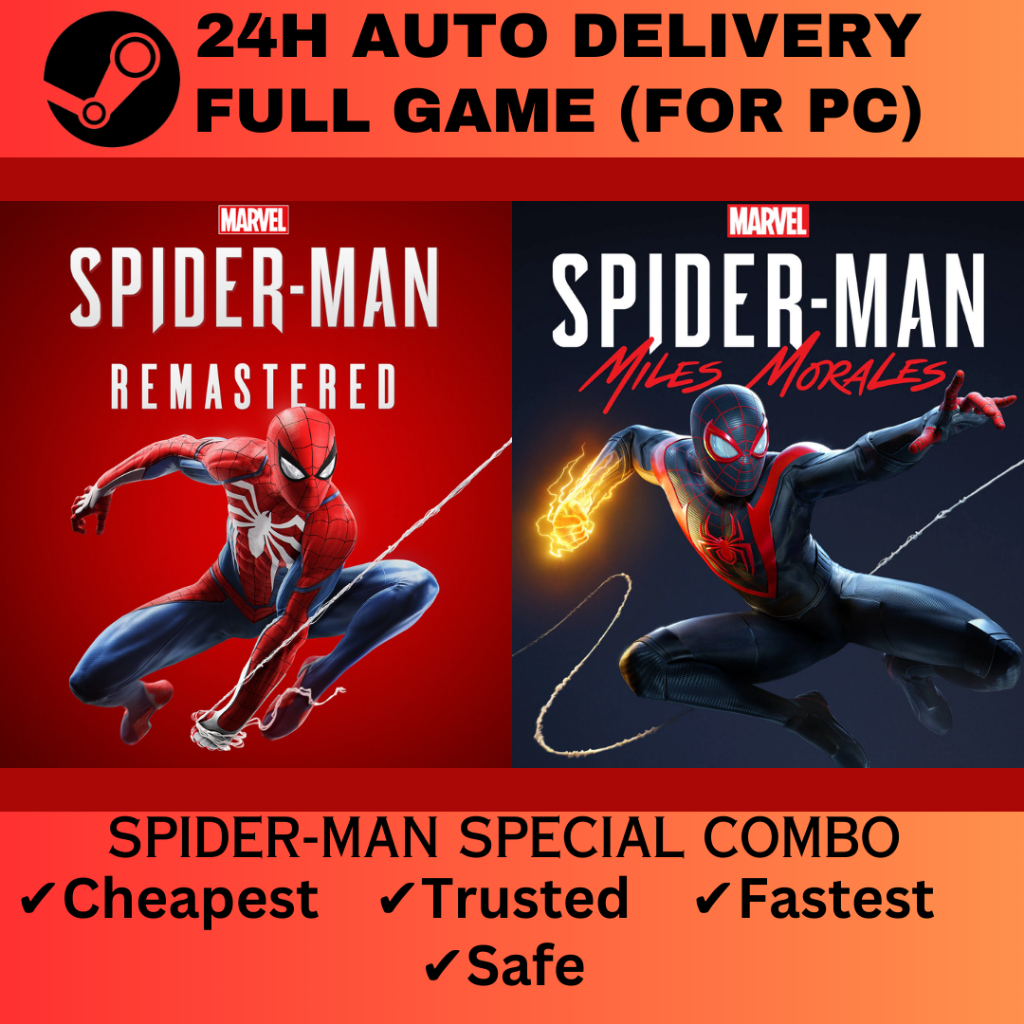 Spider Man Remastered / Spider Man Miles Morales - Fast Delivery - Steam Offline Game - Full ...