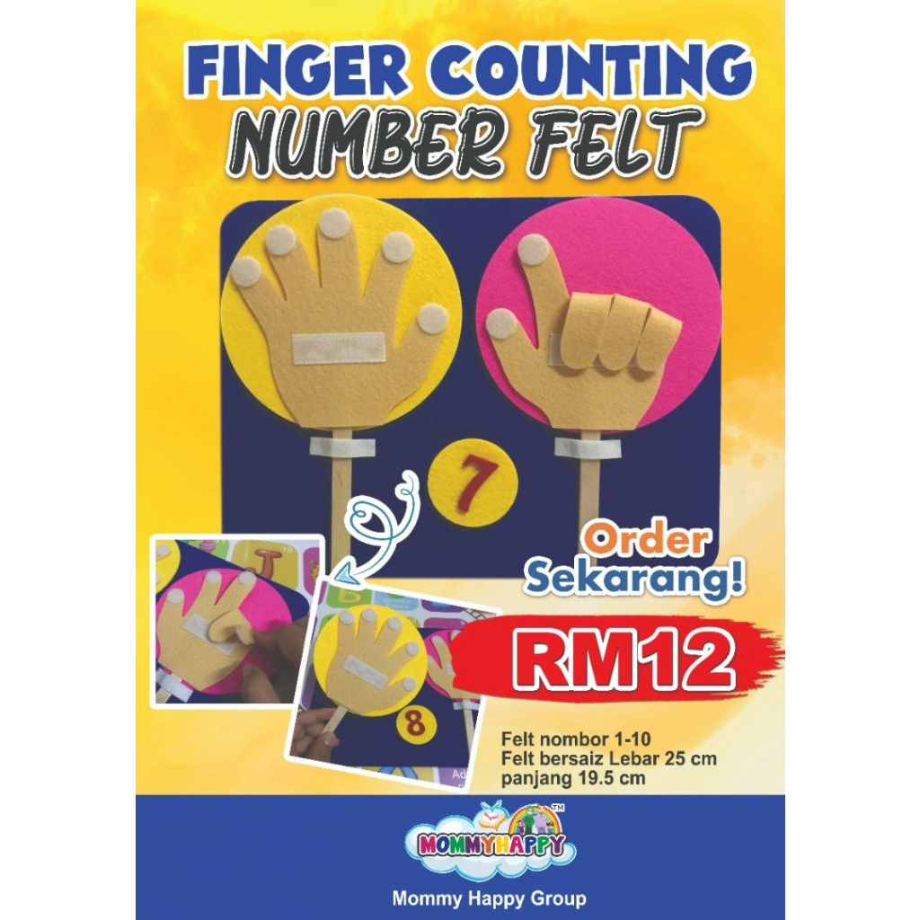 FINGER COUNTING NUMBER FELT | Shopee Malaysia
