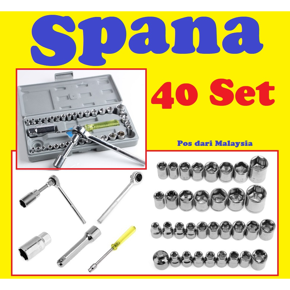 Diy Skru Spana Screwdriver Ratchet Screw Driver Socket Spanner Wrench ...