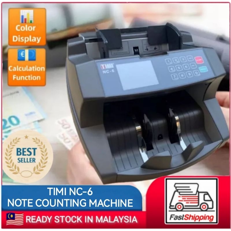 TIMI NC-6 Note Counter Machine丨Note Counting Machine * Front Rolling ...