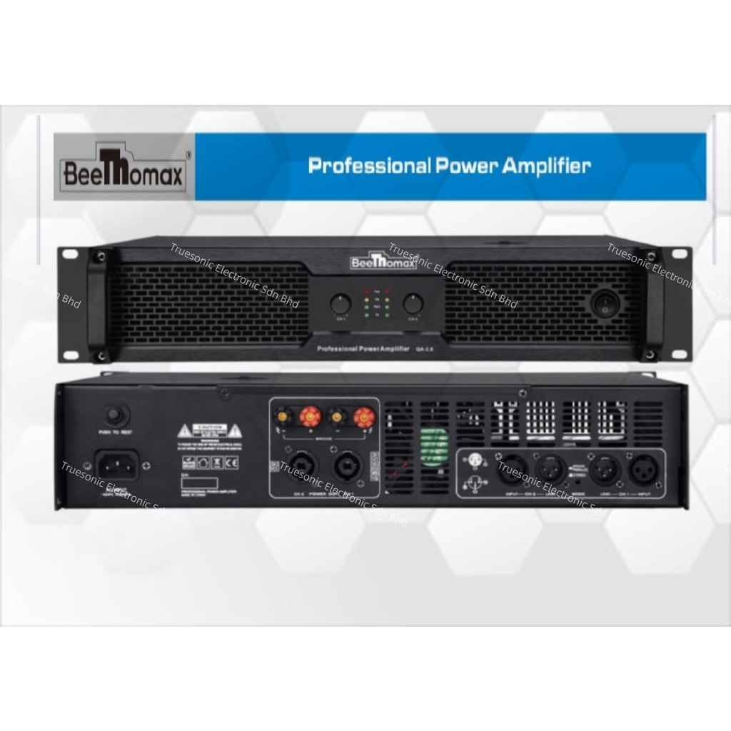 BEETHOMAX QA-2.6 (600W 8 OHM) / QA-2.10 (1000W 8 OHM) 2 CHANNEL ...