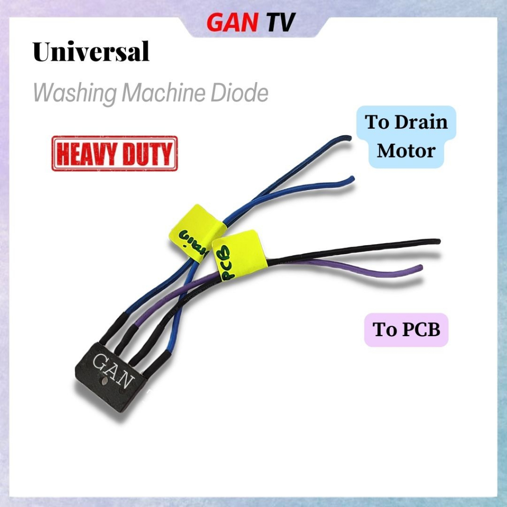 Heavy Duty Universal Washing Machine Diode Connect to Drain Motor & PCB ...