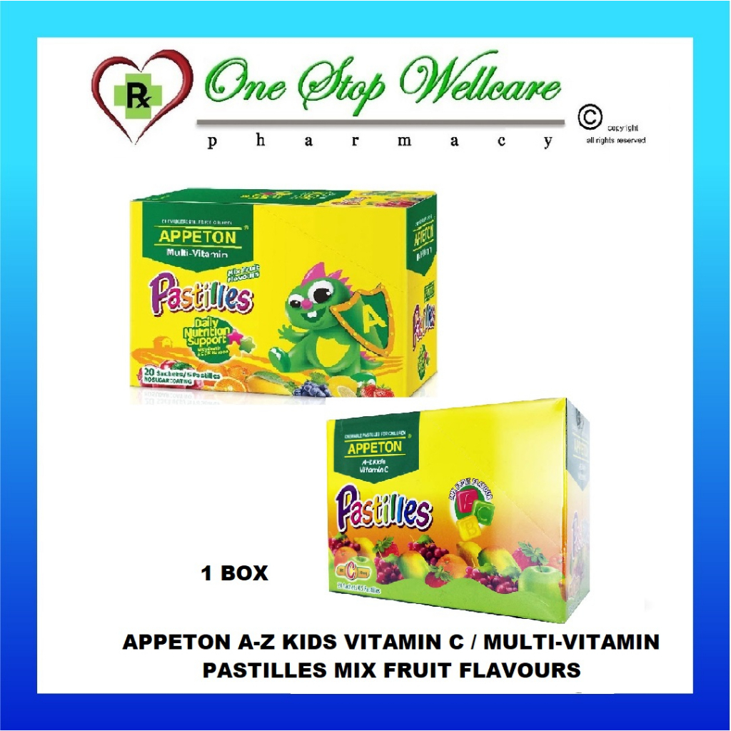 APPETON A-Z KIDS VITAMIN C / MULTI-VITAMIN PASTILLES MIX FRUIT FLAVOURS ...