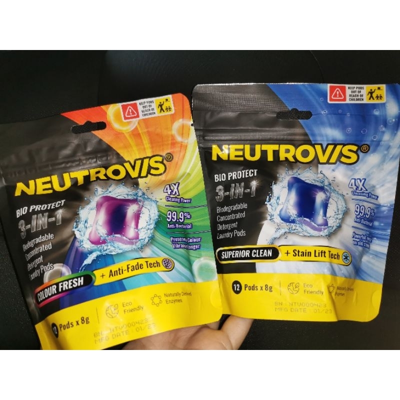 NEUTROVIS Bio Protect 3-in-1 Laundry Pods | Shopee Malaysia