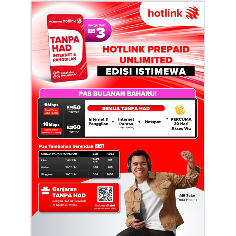 HOTLINK UNLIMITED SPECIAL EDITION | Shopee Malaysia